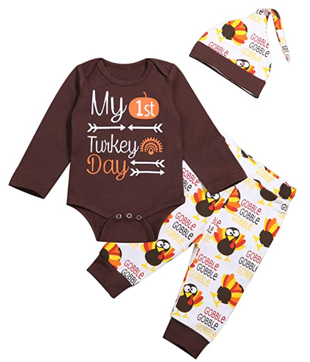 The Cutest Baby Girl Thanksgiving Outfits on Amazon - Cute Munchkin
